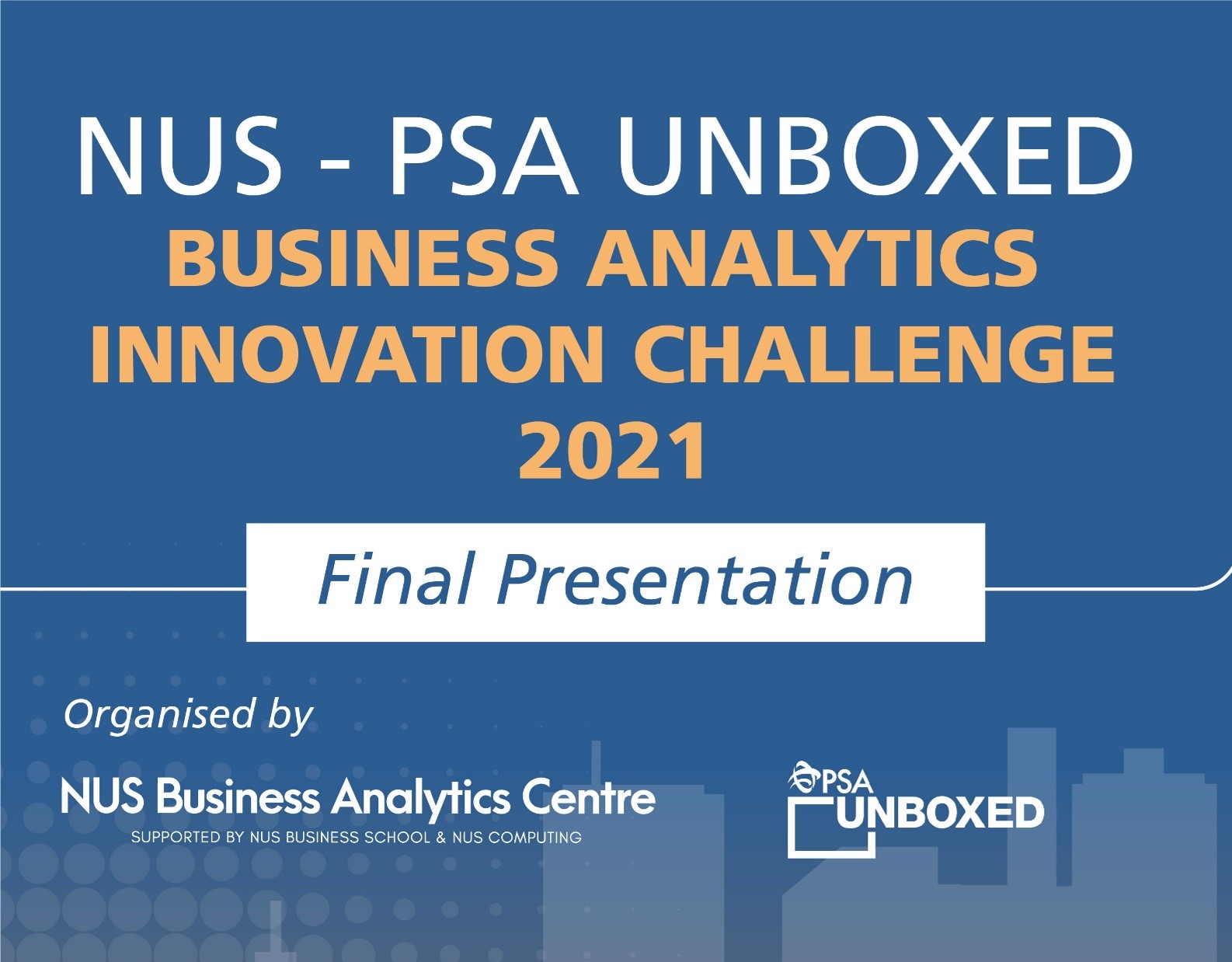 Masters in Business Analytics (MSBA) – (NUS BAC)