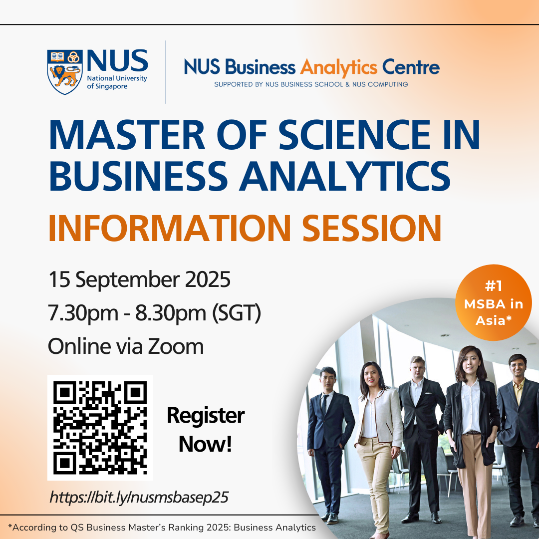 NUS MSBA Online Information Session (Sep 2025) – NUS